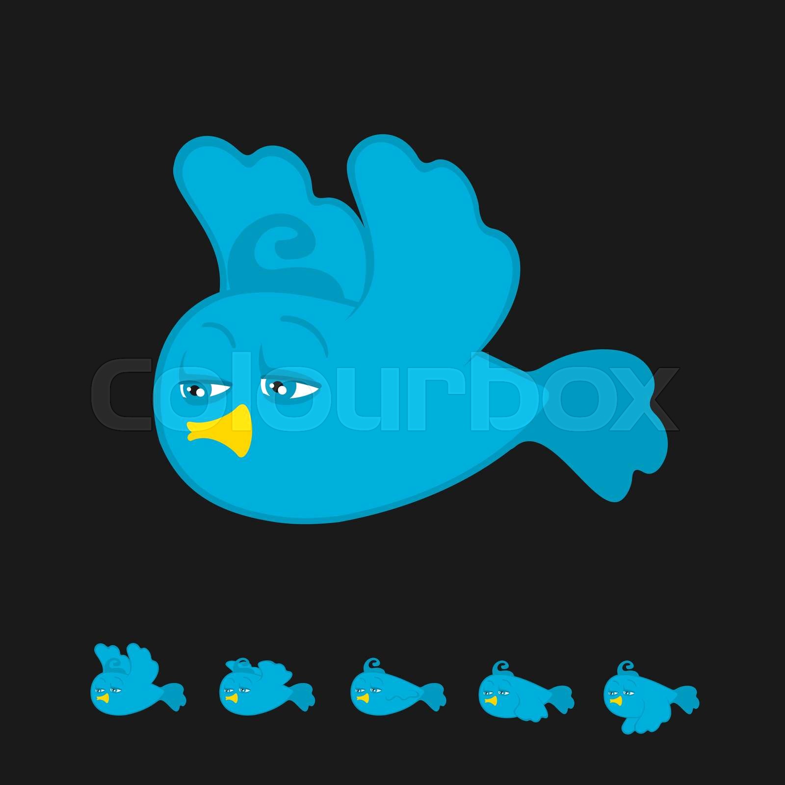 Flying Bird Cartoon Animation | Stock vector | Colourbox