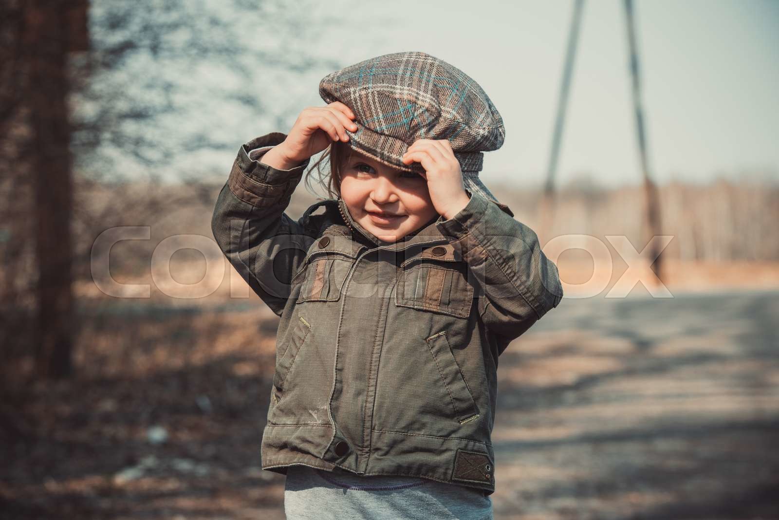funny portrait of a kid | Stock image | Colourbox