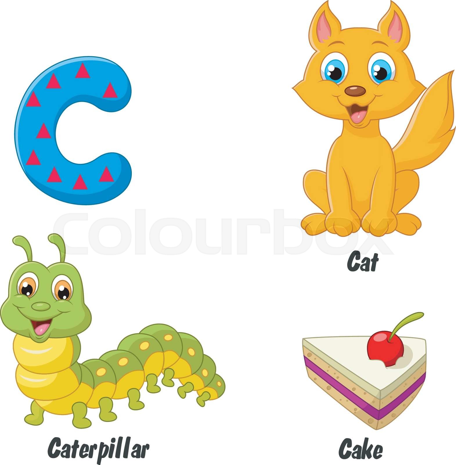 Cartoon C alphabet | Stock vector | Colourbox