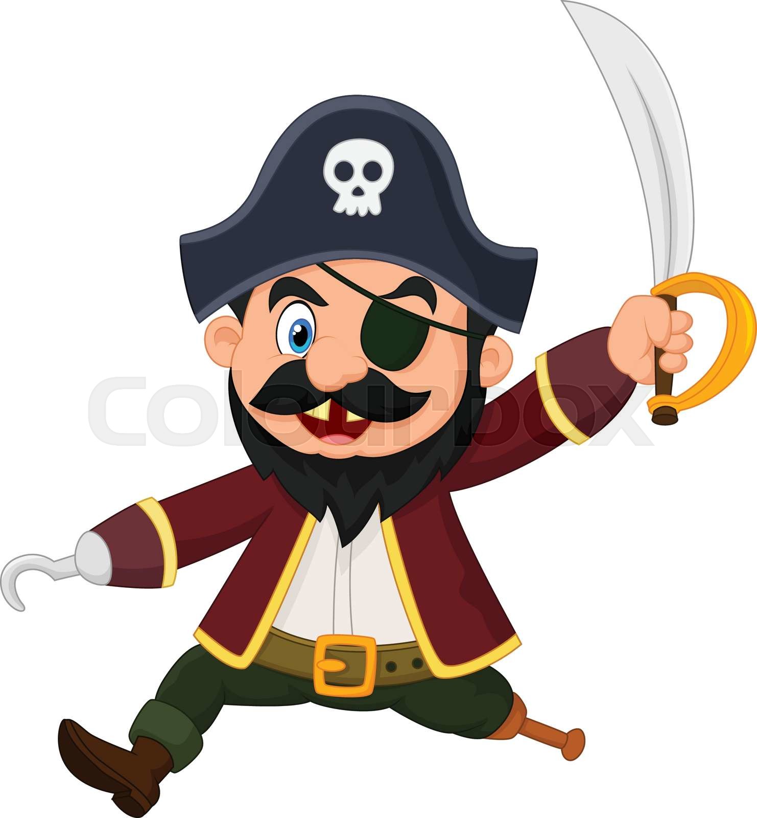 Pirat Cartoon Schlecht Stock Vektor Colourbox