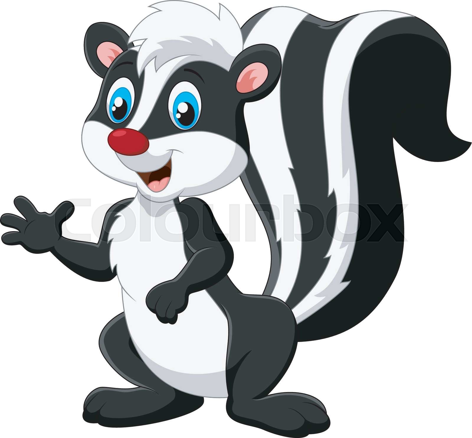 stinktier, cartoon, maskottchen | Stock-Vektor | Colourbox