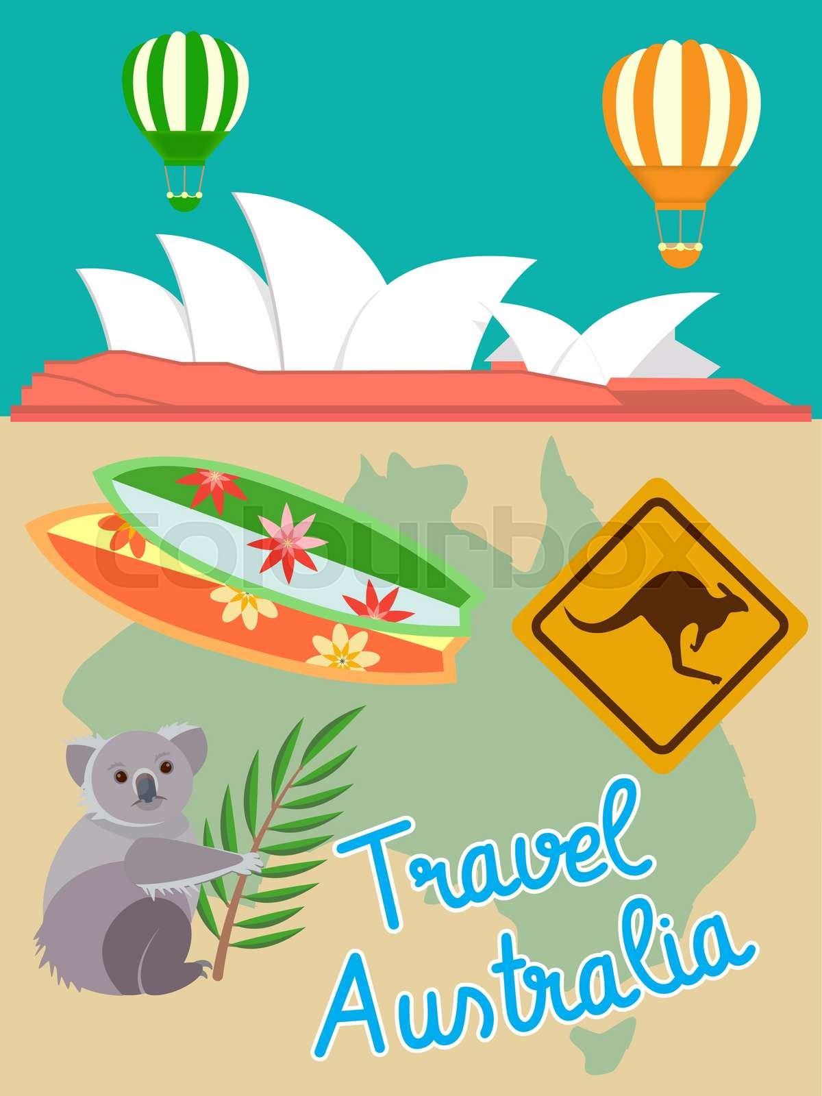 Travel Australia | Stock vector | Colourbox