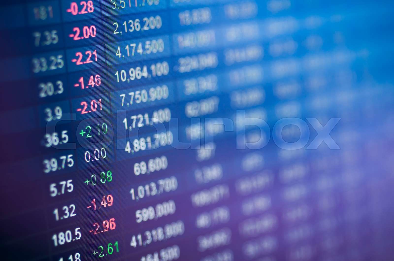 Stock market number | Stock image | Colourbox