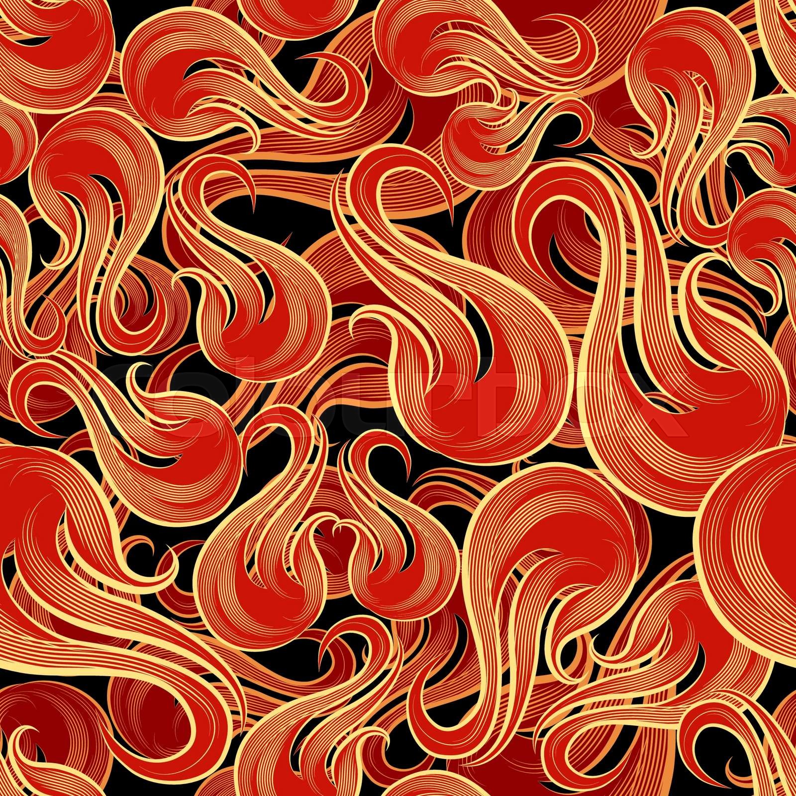 Flame Pattern | Stock vector | Colourbox