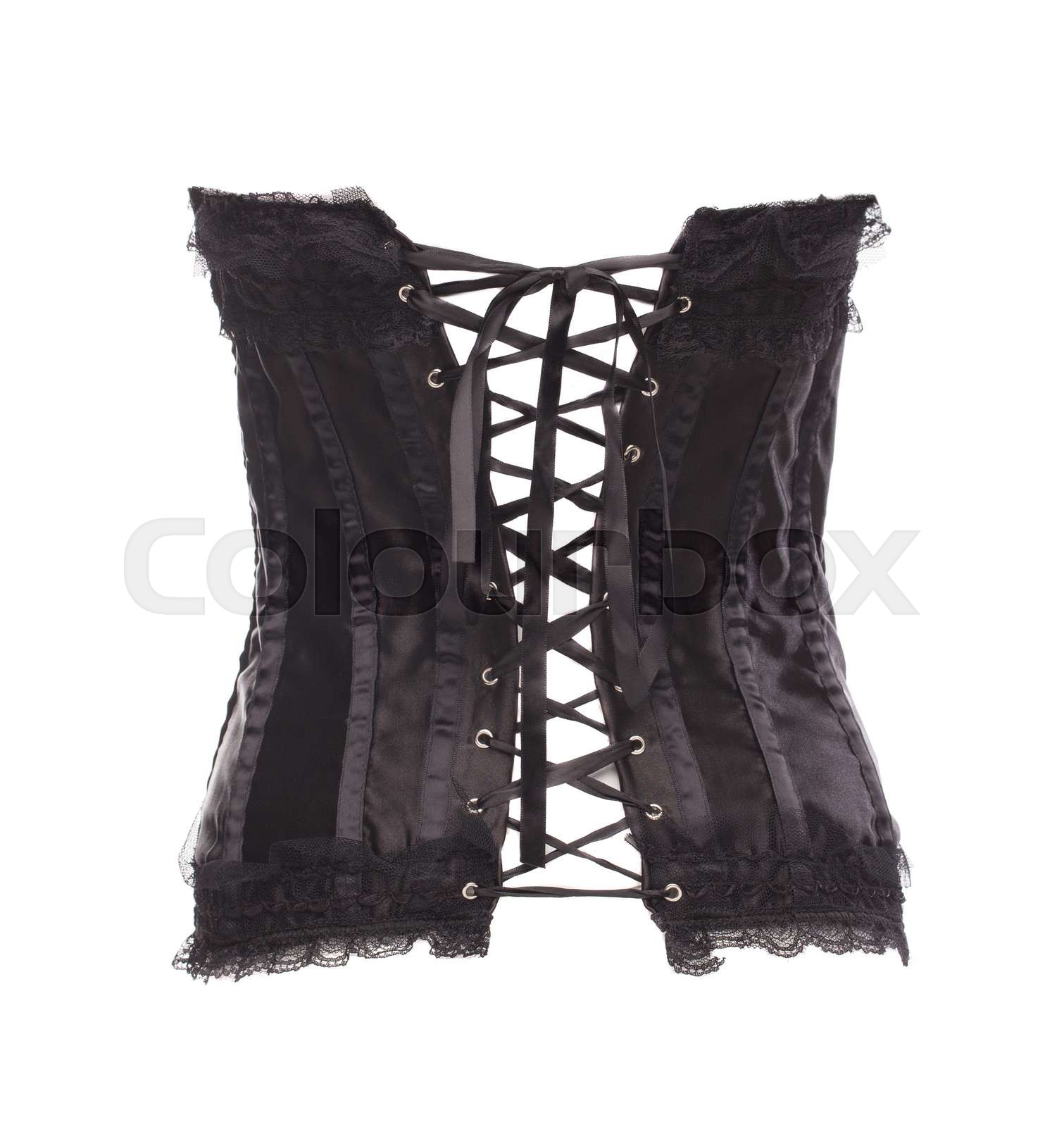 Corset close up. Back view. | Stock image | Colourbox