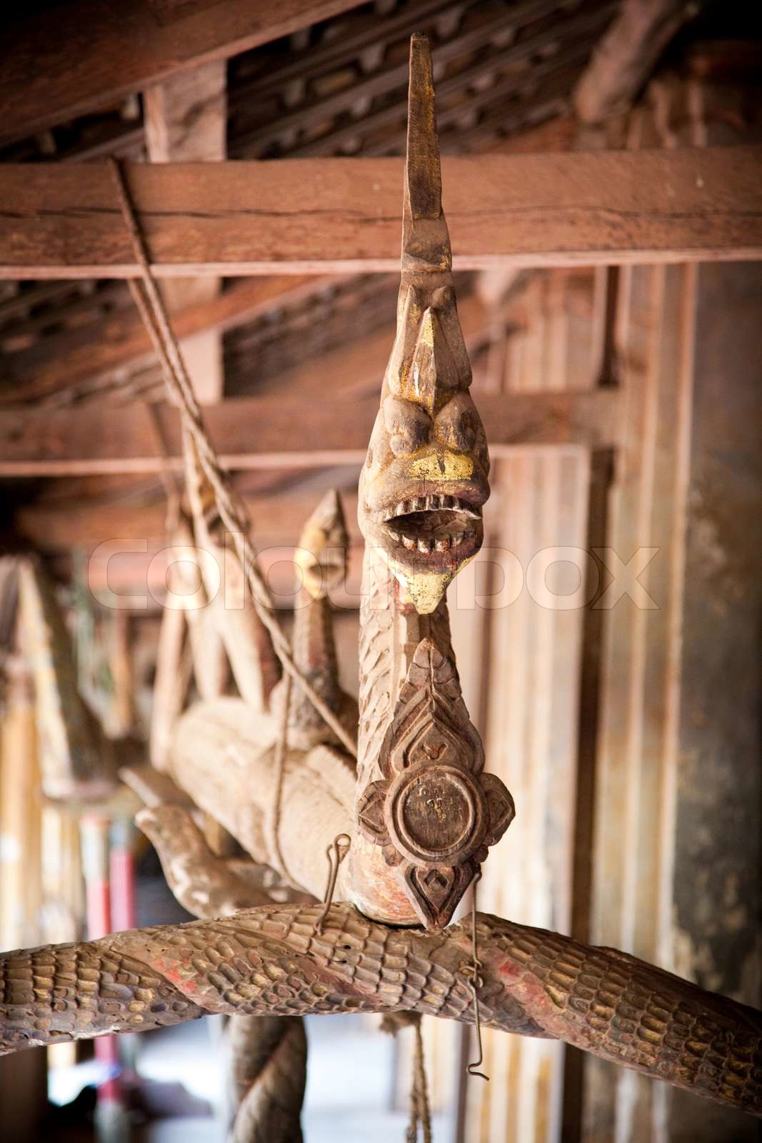 Buddhist mythical figure of Naga (magic dragon that lives in water ...