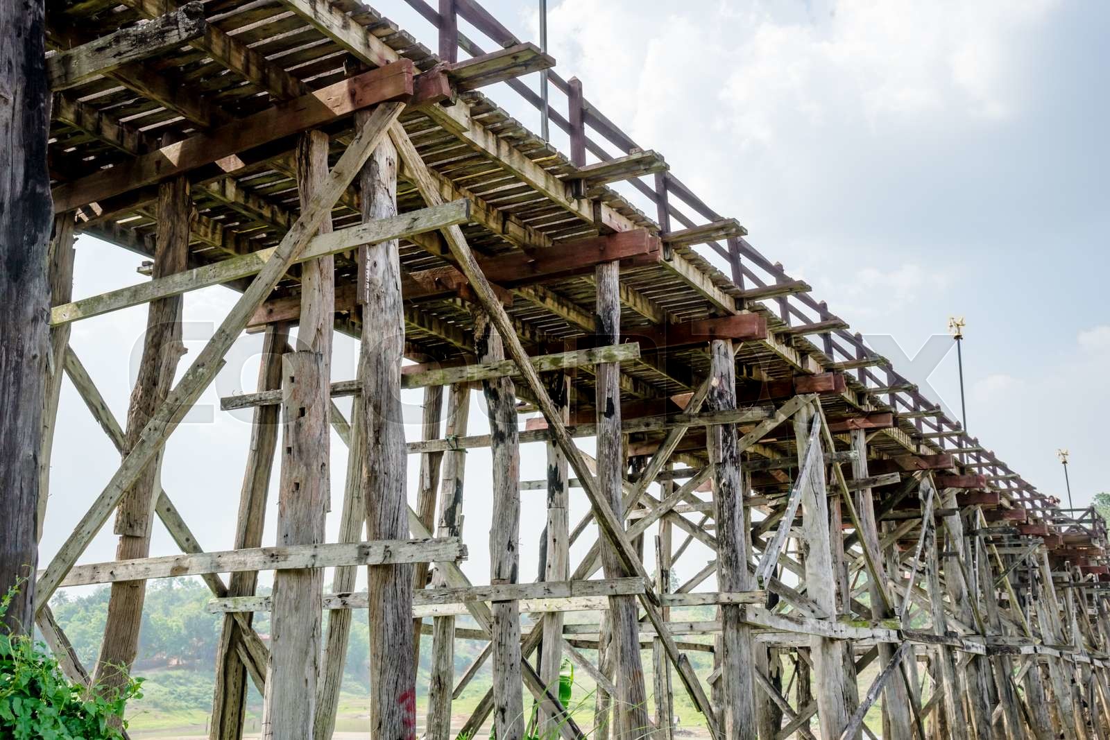 old wooden bridge Bridge | Stock image | Colourbox