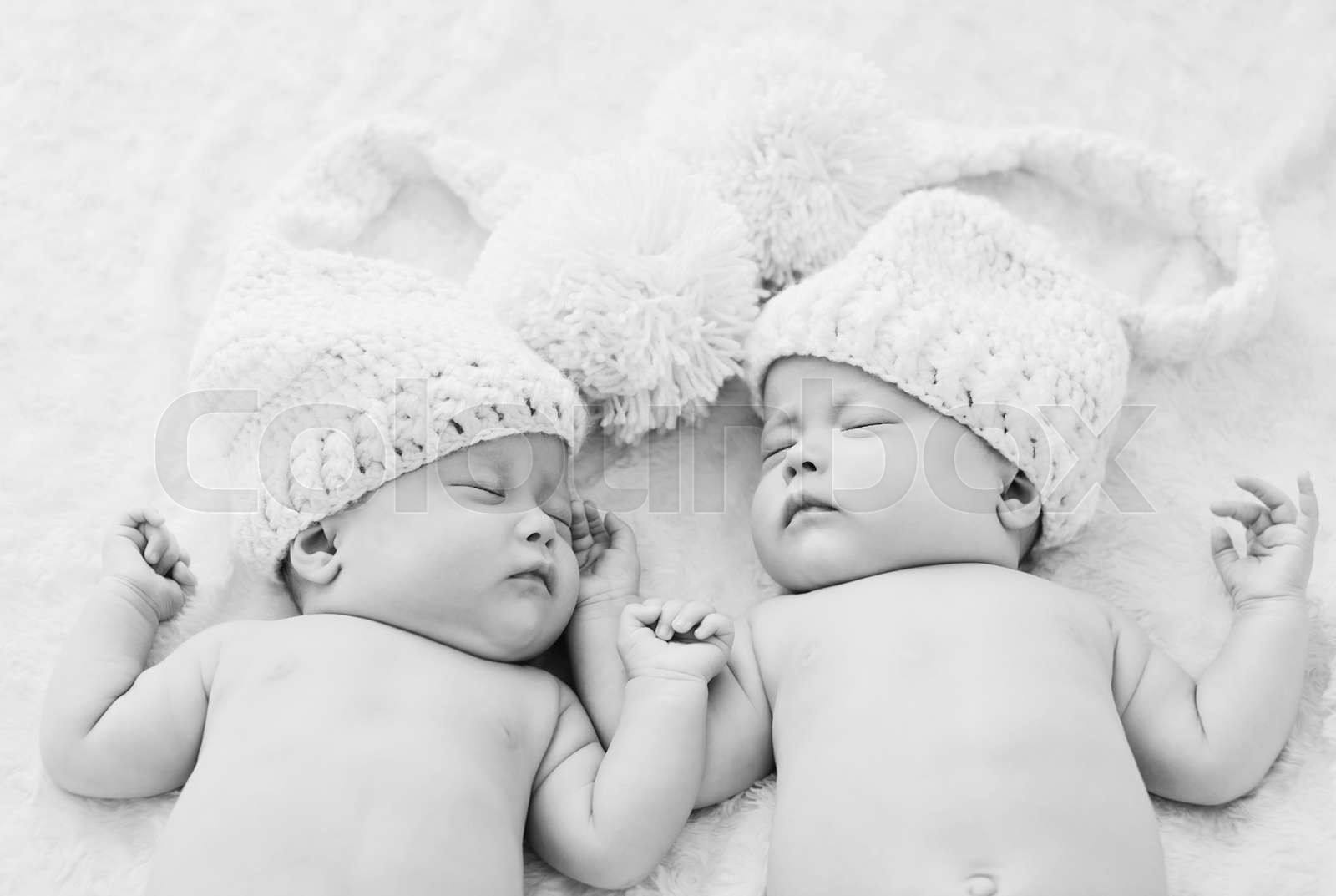sleeping twins | Stock image | Colourbox