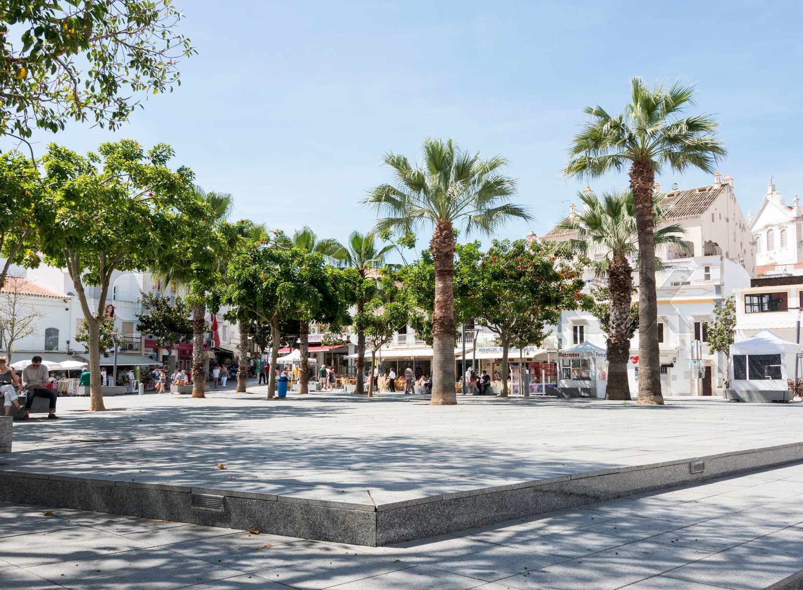 square in albufeira | Stock image | Colourbox