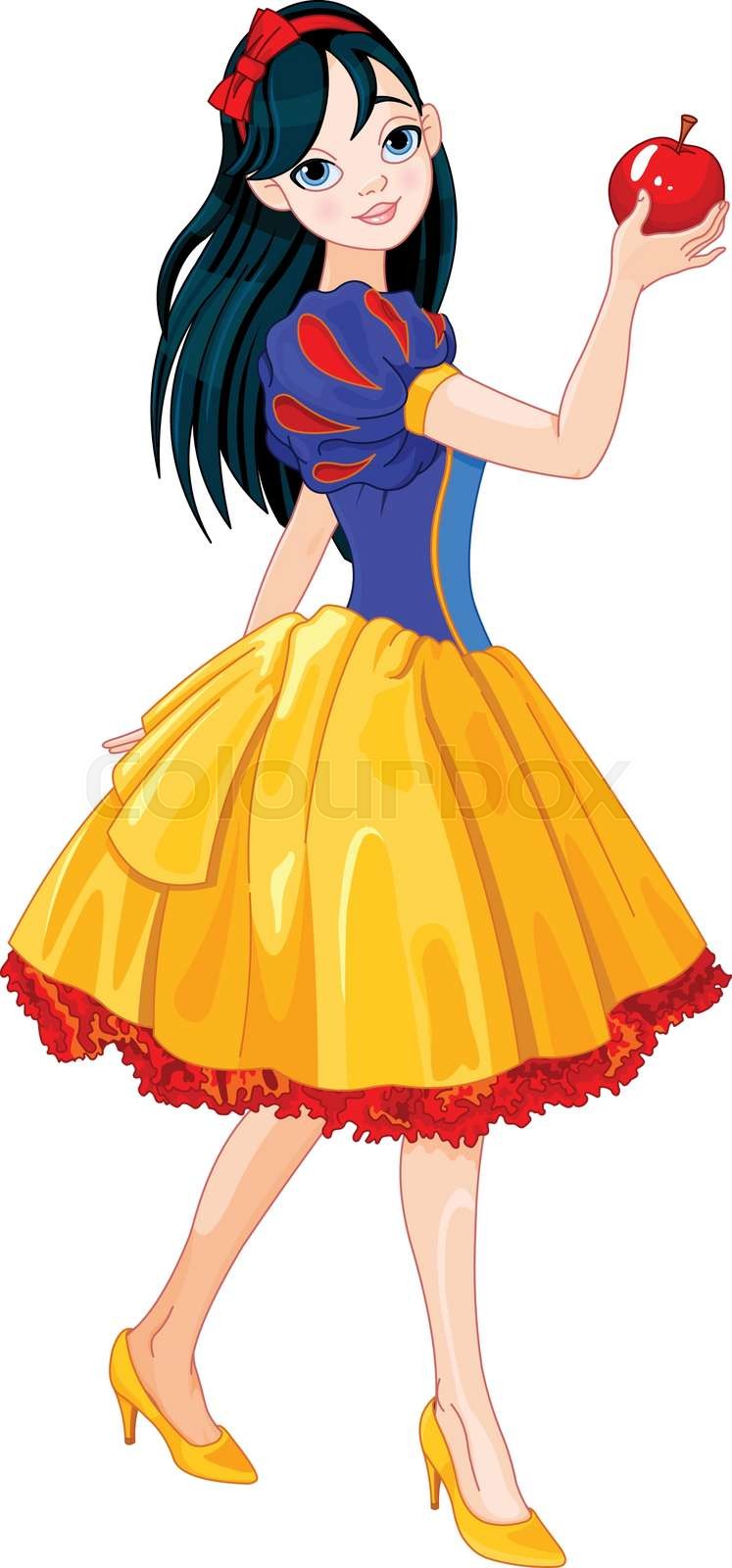 Snow White Girl | Stock vector | Colourbox