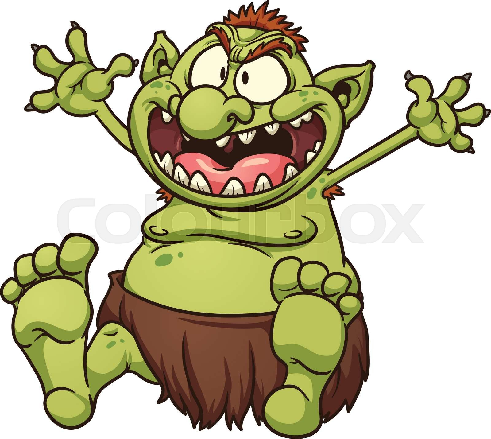 Fat troll | Stock vector | Colourbox