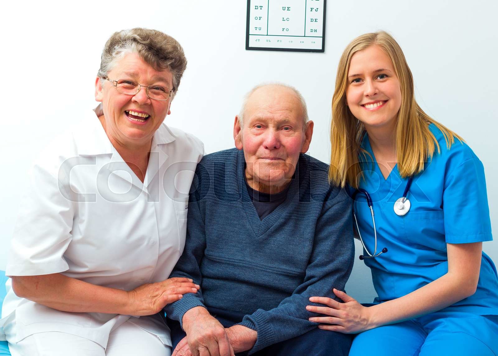 Happy Patient and His Doctors | Stock image | Colourbox