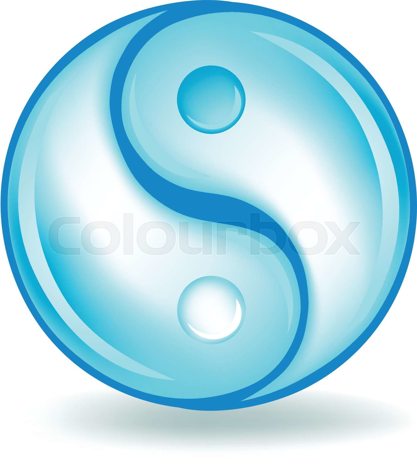 Liquid Yin Yang Symbol | Stock vector | Colourbox