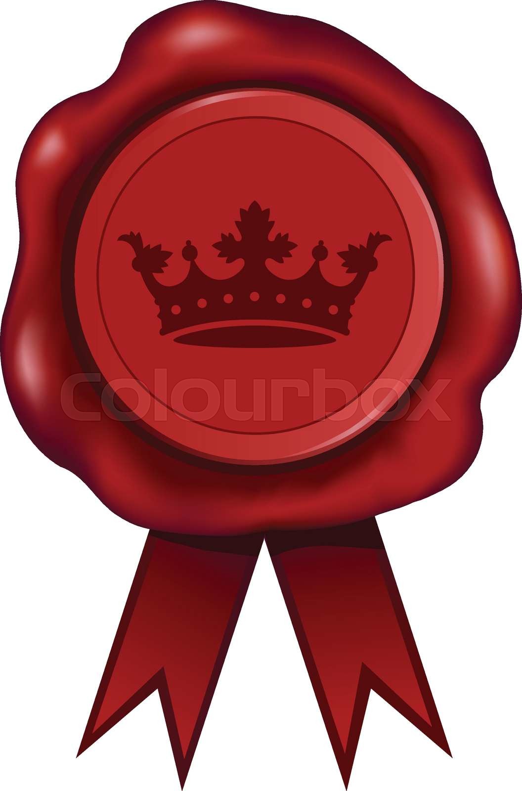Royal Wax Seal | Stock vector | Colourbox