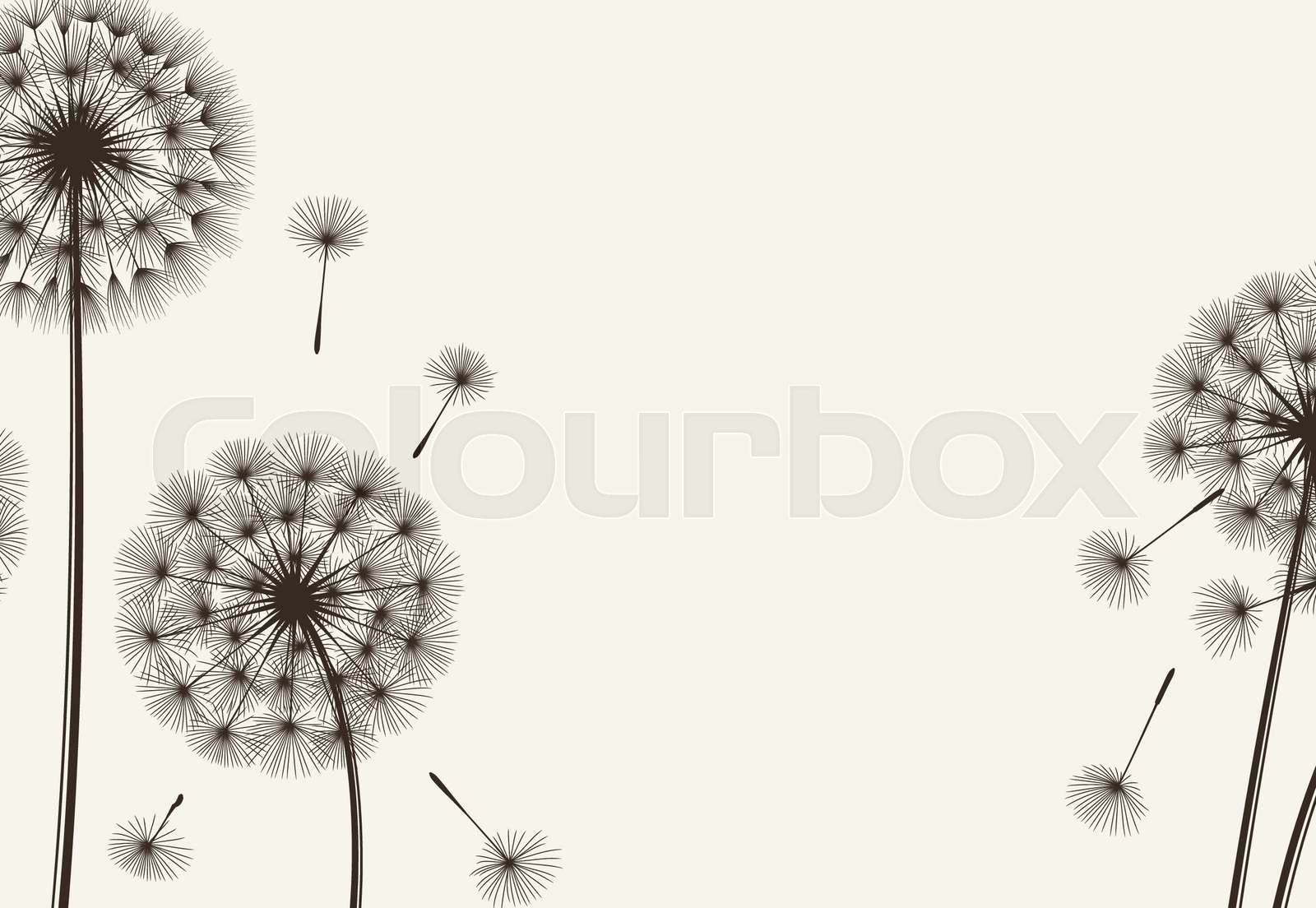 löwenzahn, luftzug, icon | Stock-Vektor | Colourbox