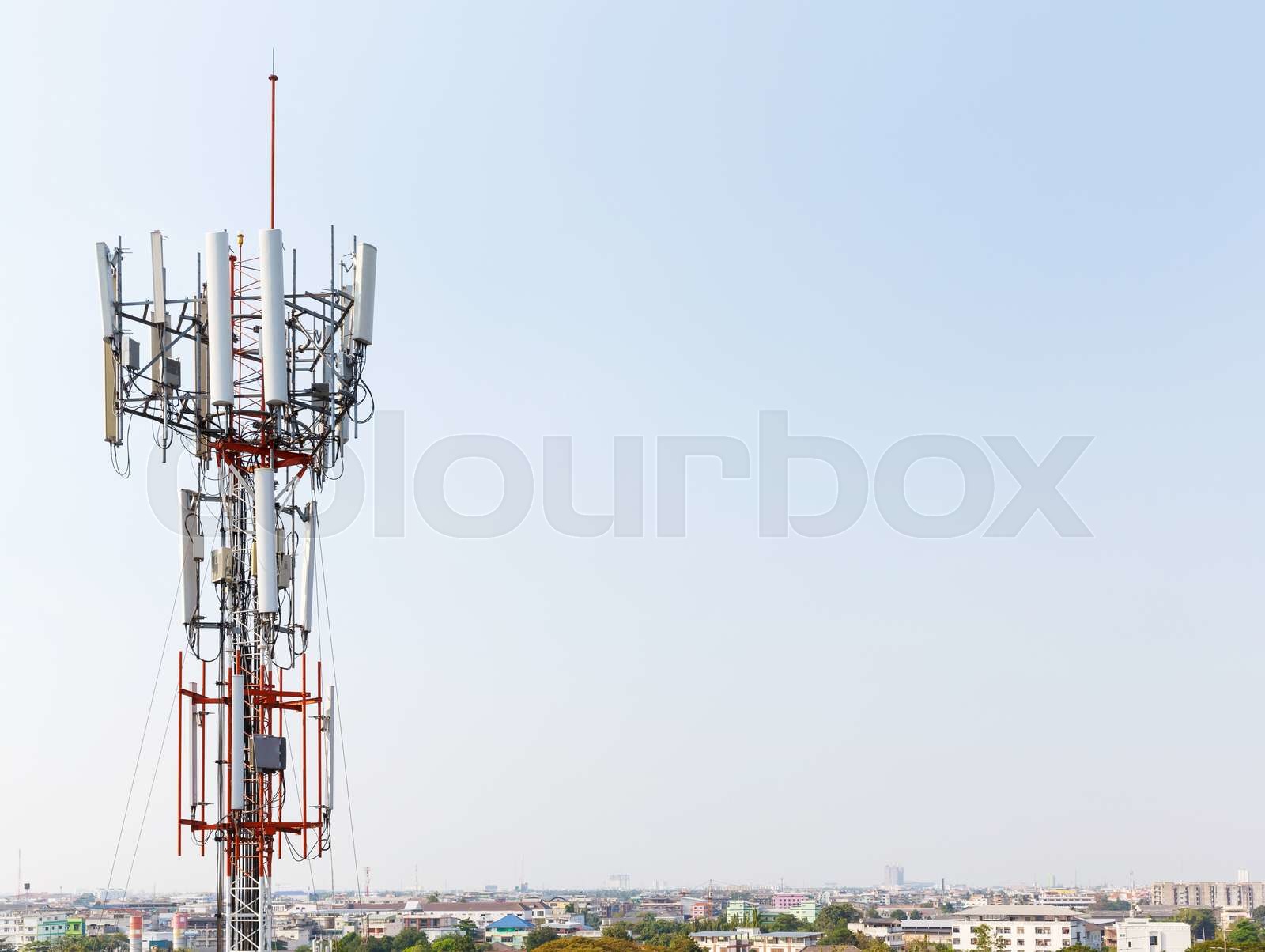 Antenna repeater | Stock image | Colourbox