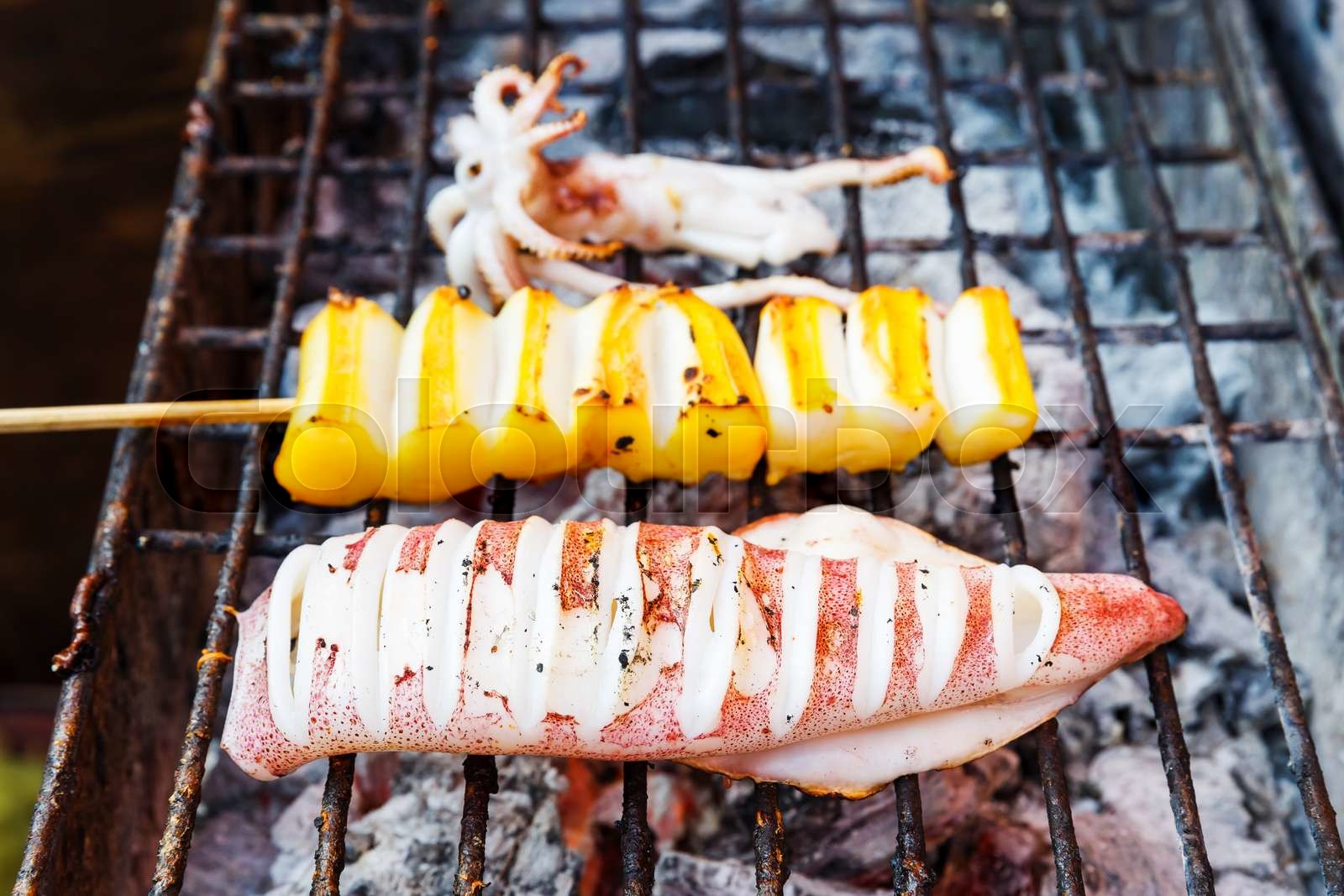 Squid barbeque | Stock image | Colourbox