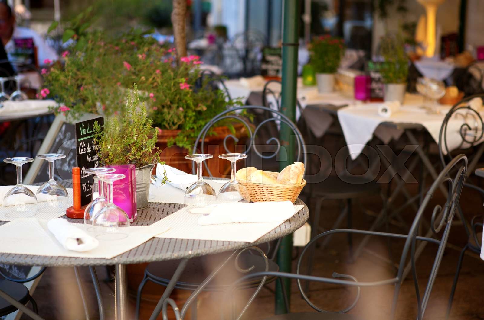 Traditional French street cafe | Stock image | Colourbox
