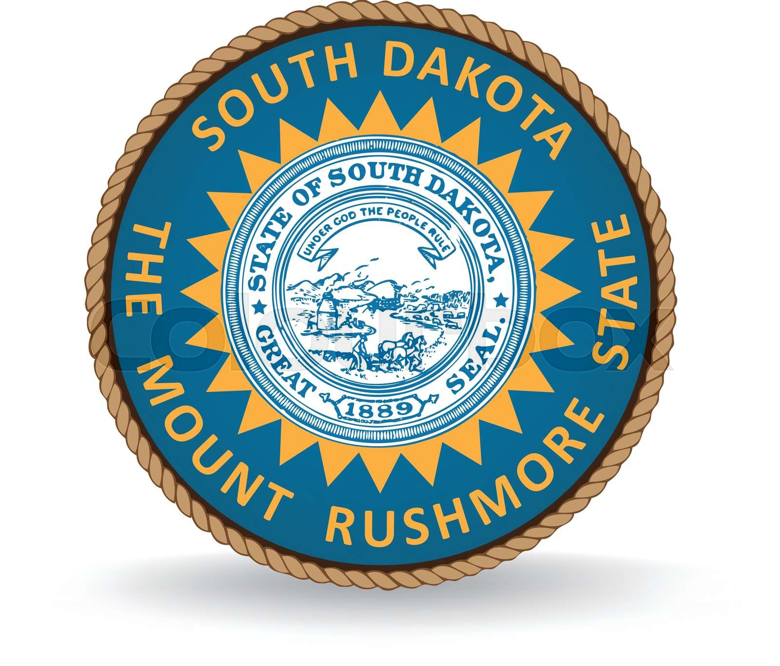 South Dakota State Seal | Stock vector | Colourbox