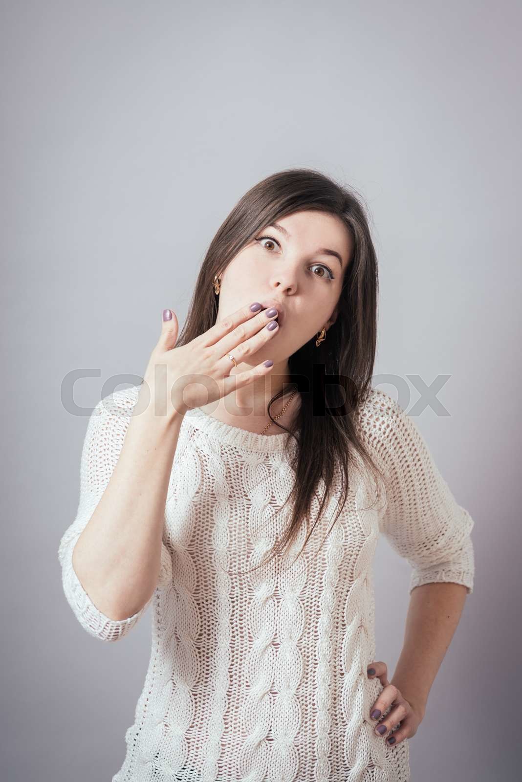 woman in shock | Stock image | Colourbox