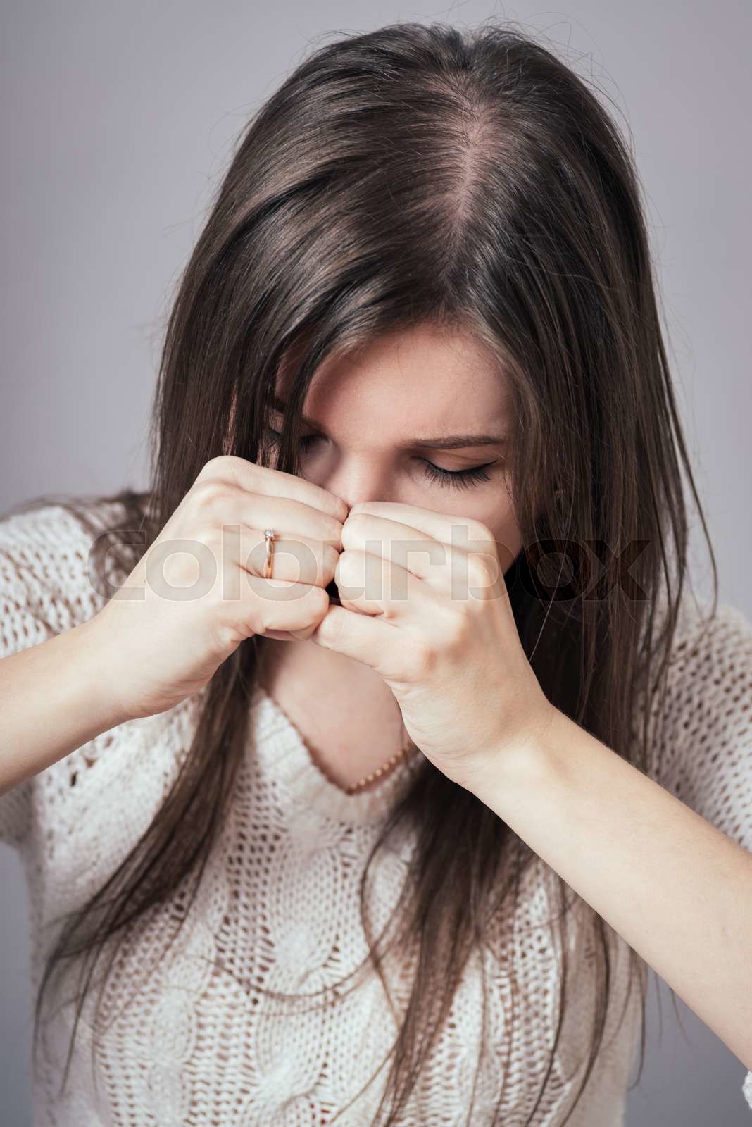 girl crying | Stock image | Colourbox