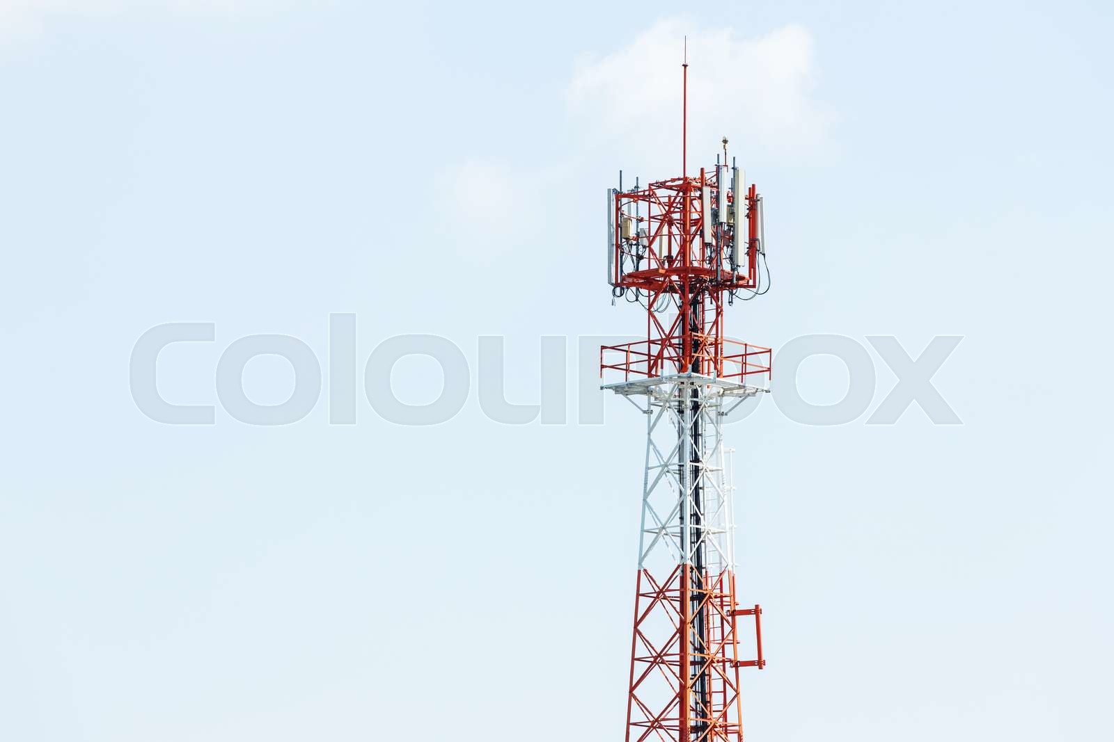 Antenna repeater | Stock image | Colourbox