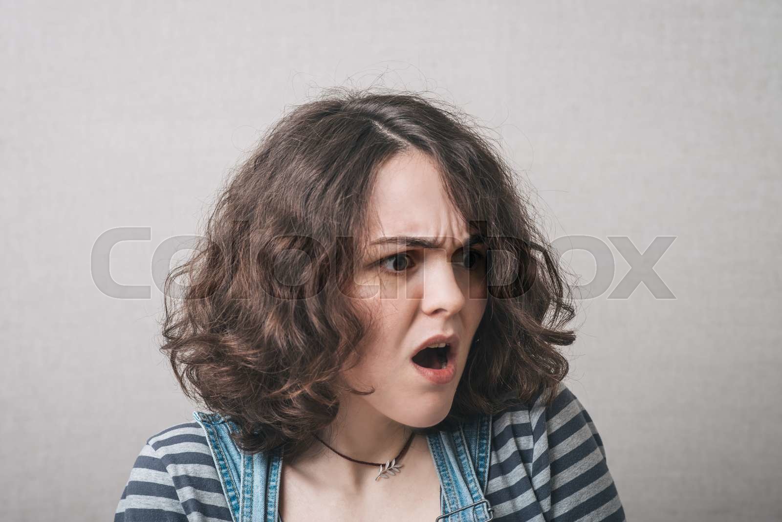 girl, outraged | Stock image | Colourbox