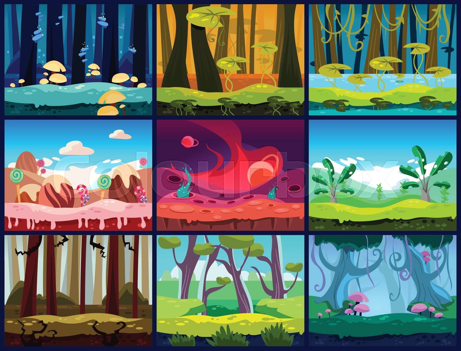 Game Background Vector Seamless | Stock vector | Colourbox