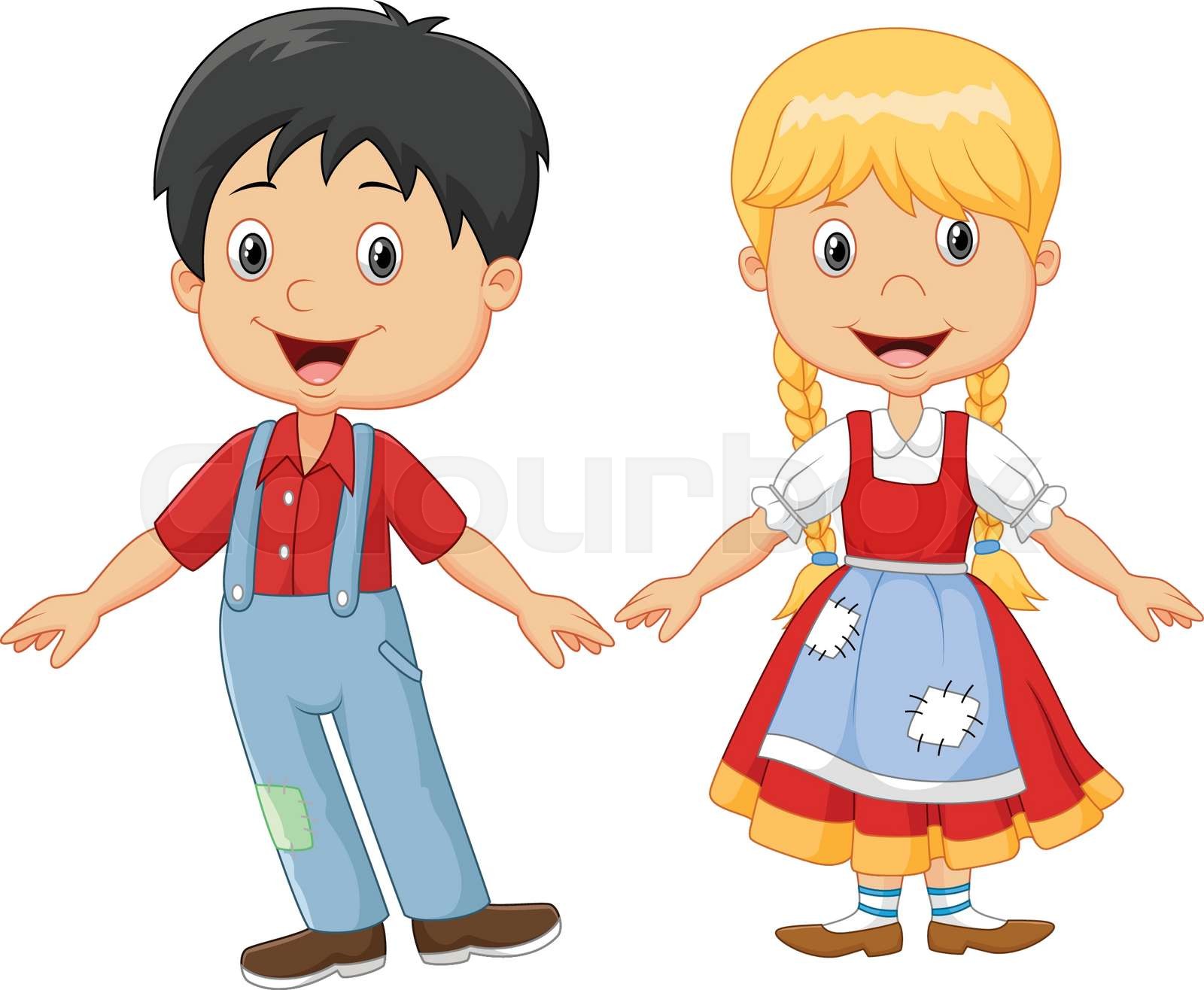 kind, cartoon, figur | Stock-Vektor | Colourbox