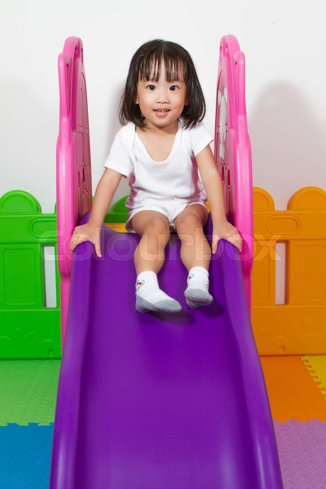 Children Sliding | Stock image | Colourbox