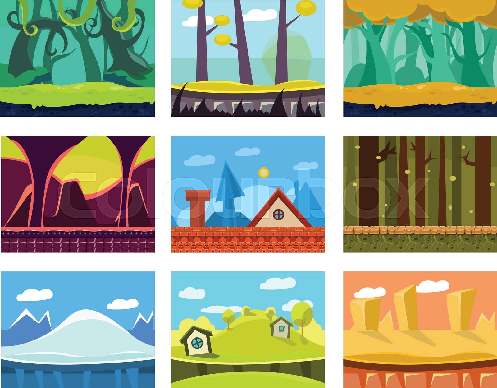 Game Background Vector Seamless | Stock vector | Colourbox