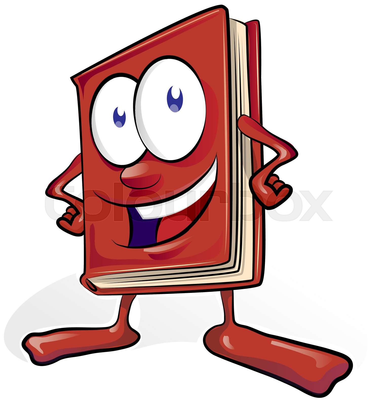 buch, freigestellt, cartoon | Stock-Vektor | Colourbox