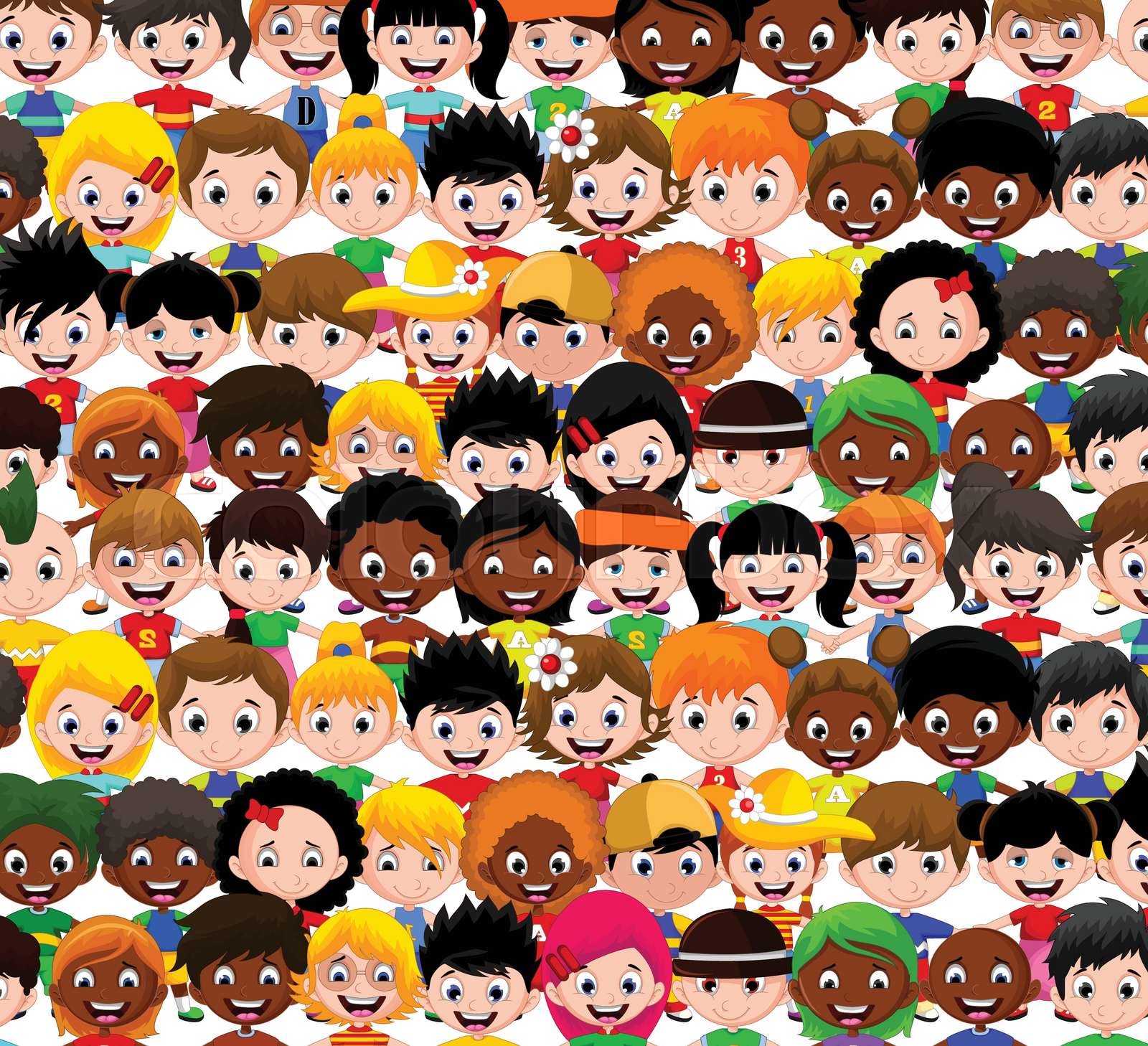 blond, jubel, cartoon | Stock-Vektor | Colourbox