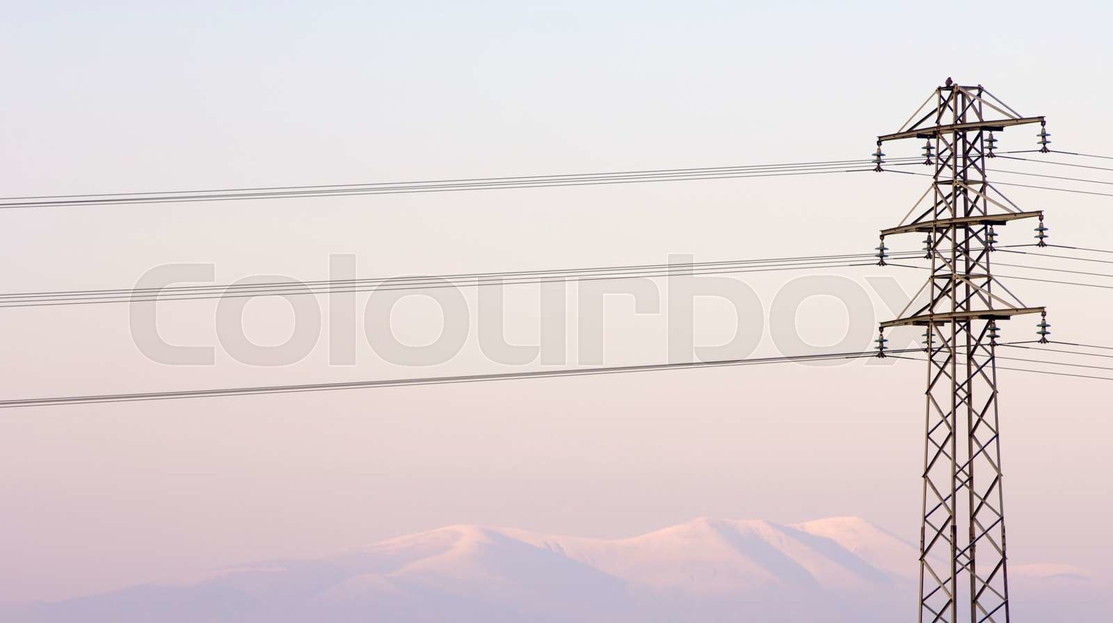 Pylon view | Stock image | Colourbox