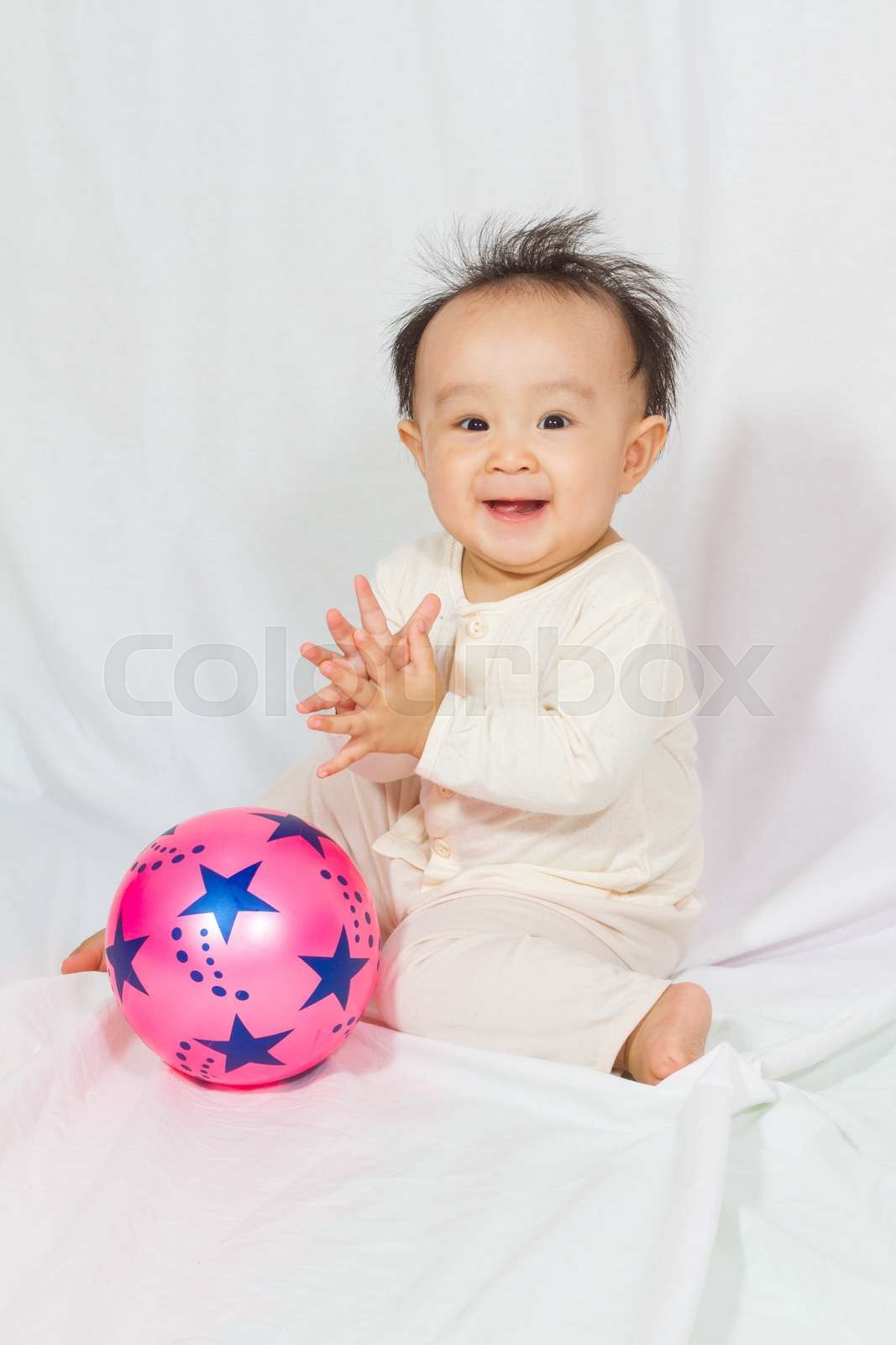 Asian Chinese Baby Smiling | Stock image | Colourbox