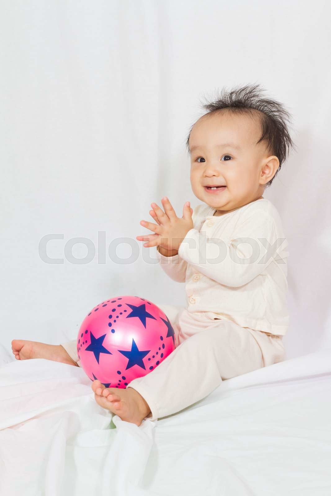 Asian Chinese Baby Smiling | Stock image | Colourbox