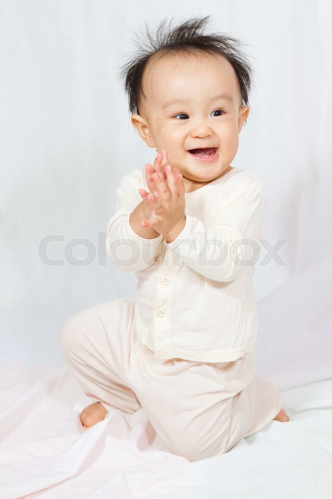 Asian Chinese Baby Smiling | Stock image | Colourbox