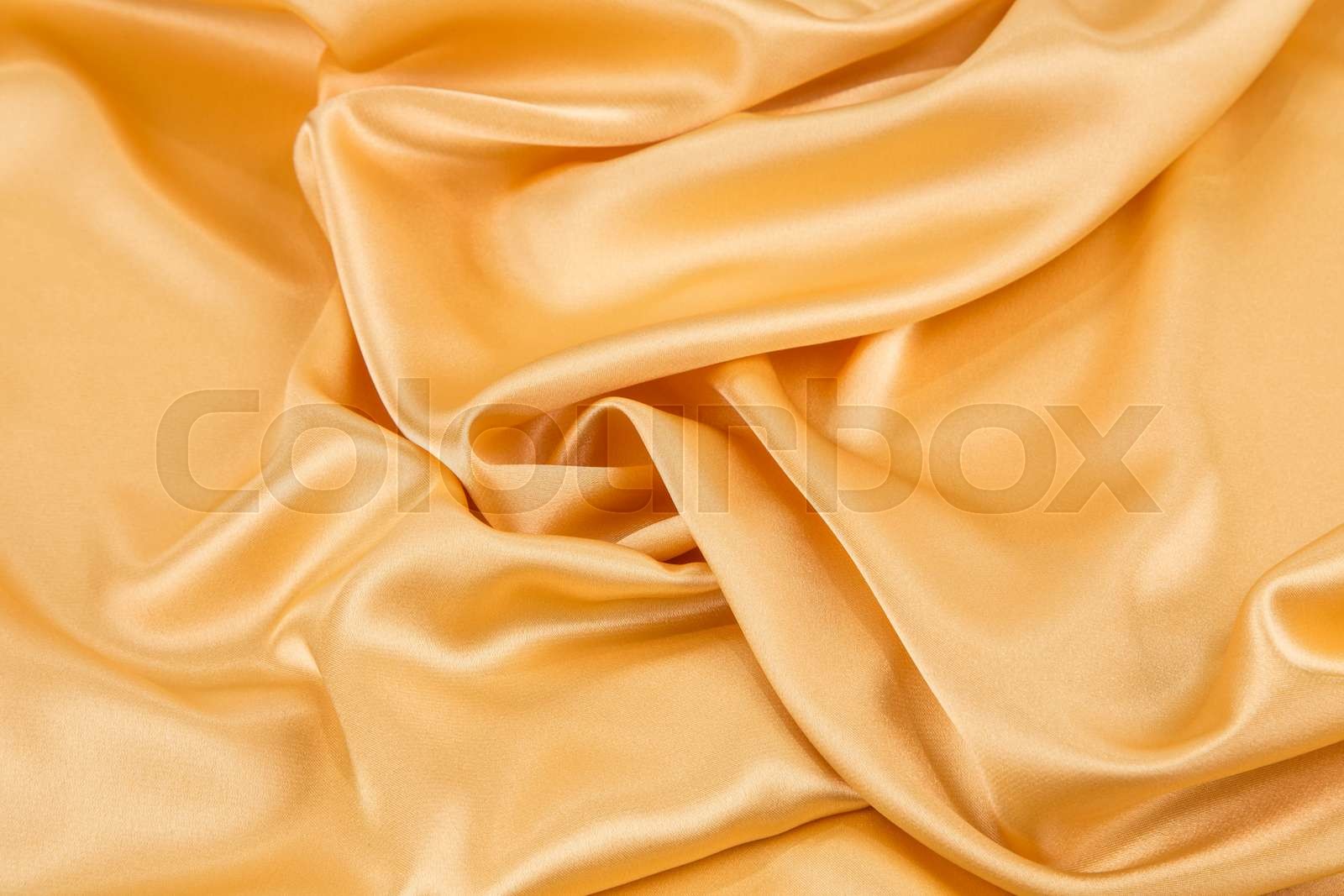 Yellow silk. | Stock image | Colourbox
