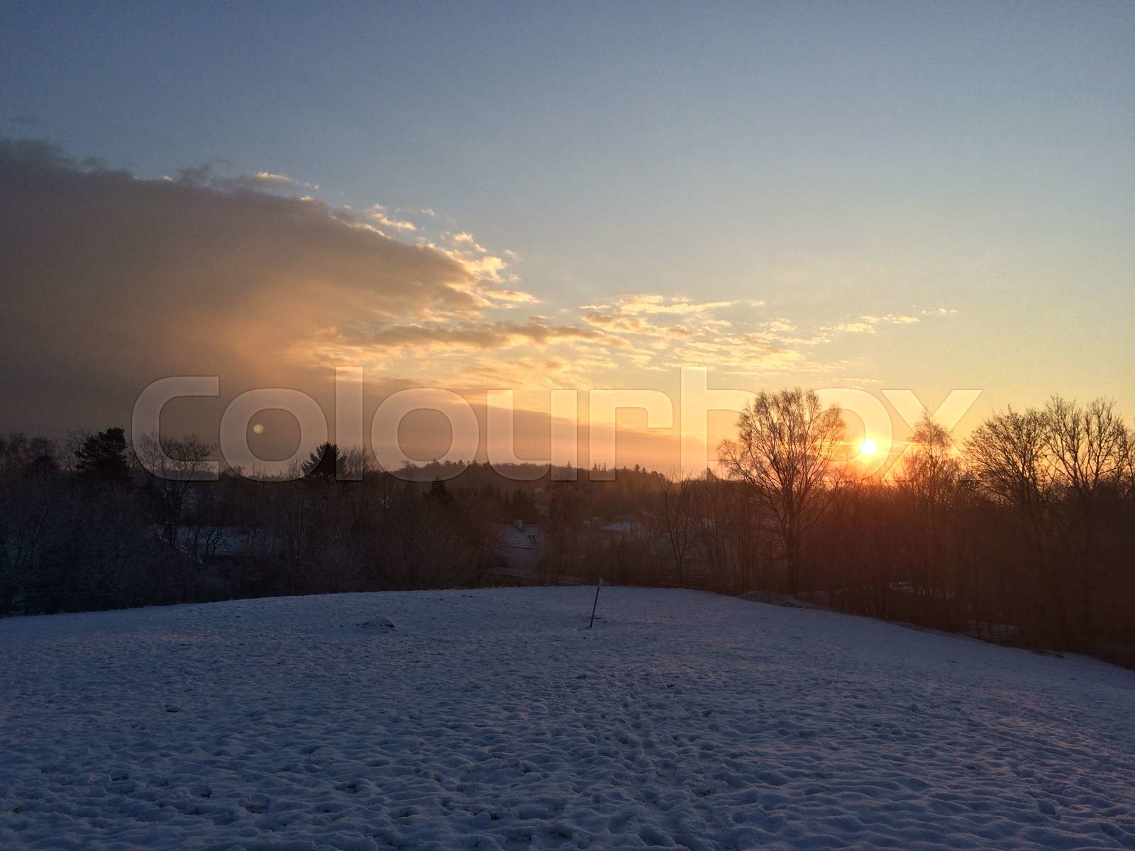 winter, morning, sunrise | Stock image | Colourbox