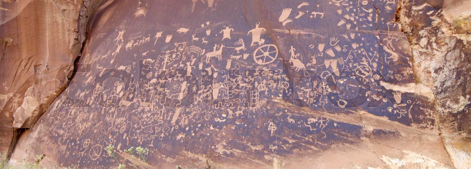 Indian petroglyph | Stock image | Colourbox