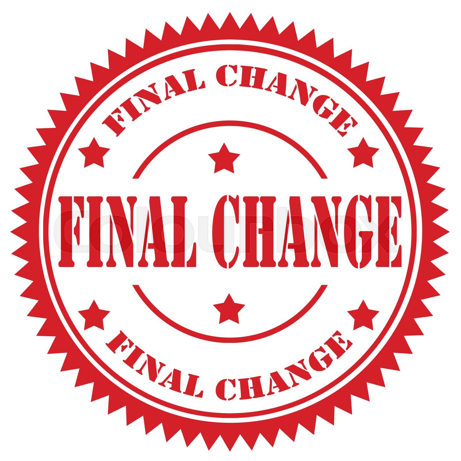 Final Change | Stock vector | Colourbox