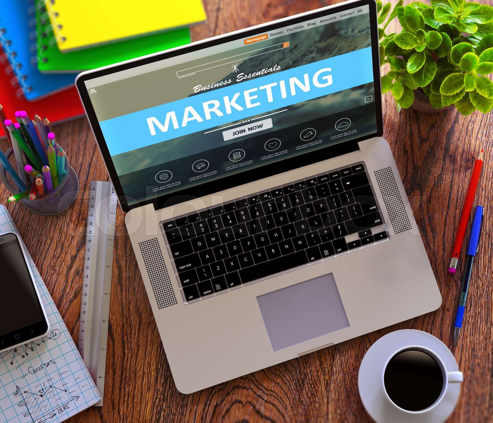 Marketing. Office Working Concept. | Stock image | Colourbox
