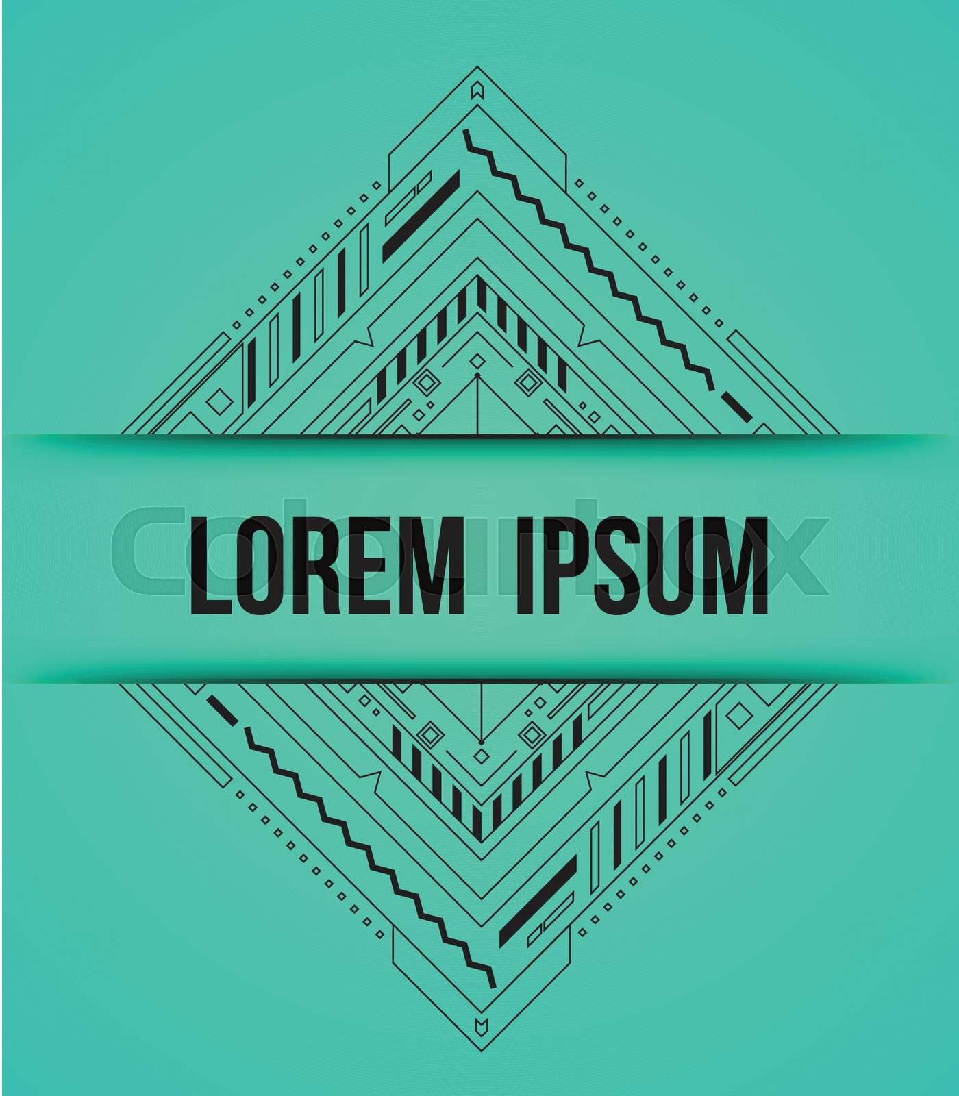 Vector abstract line banner | Stock vector | Colourbox