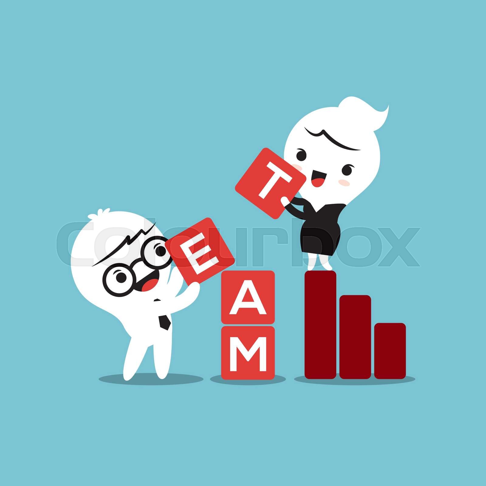 Team building activities business concept cartoon illustration | Stock ...