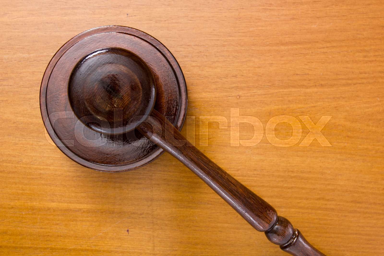 Hammer used in court | Stock image | Colourbox