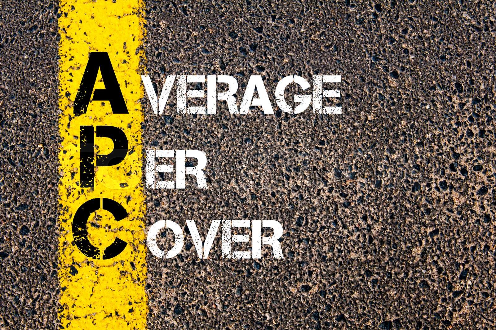 Business Acronym APC As Average Per Cover Stock Image Colourbox