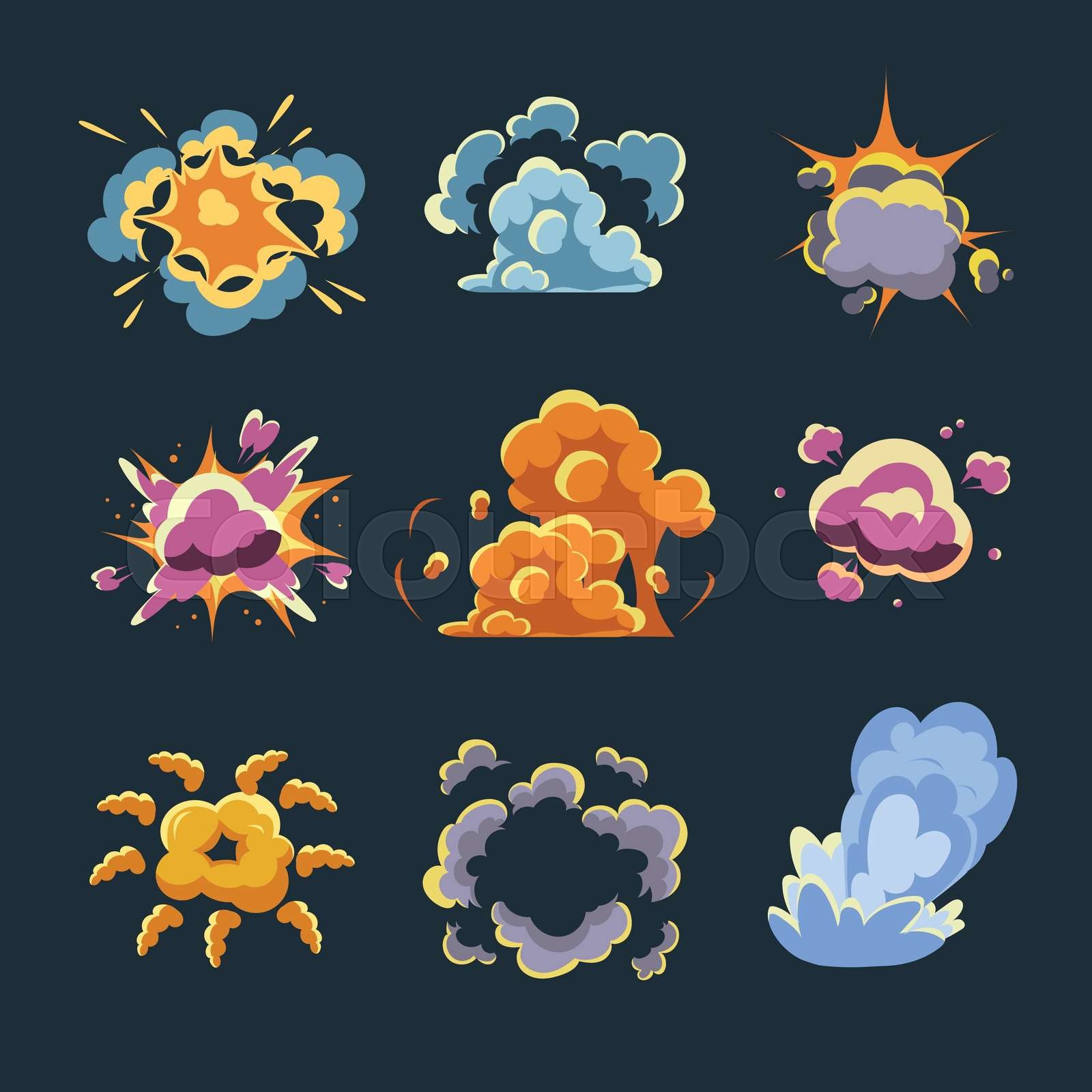 Cartoon Comic Explosion | Stock vector | Colourbox