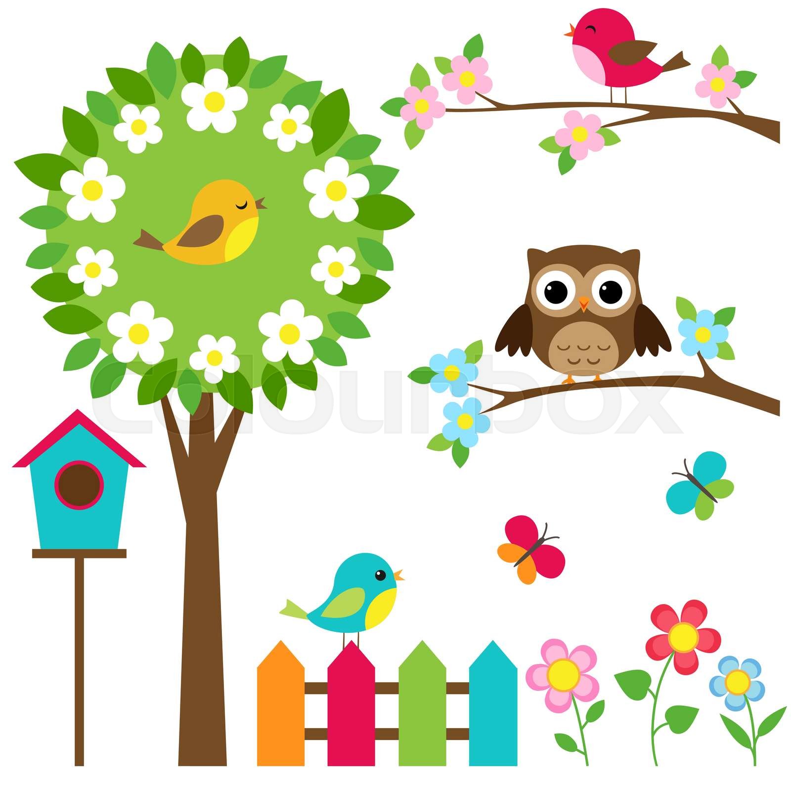 Set of birds | Stock vector | Colourbox