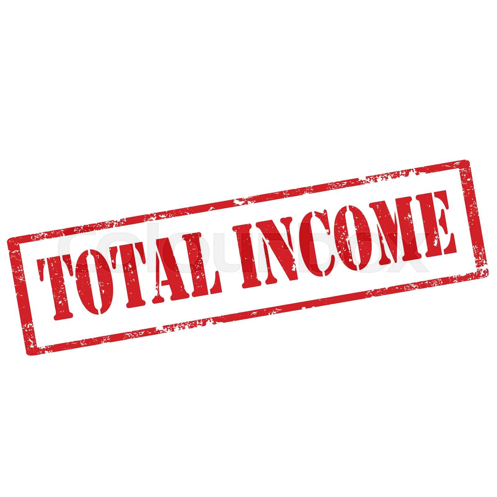 Total Income | Stock vector | Colourbox