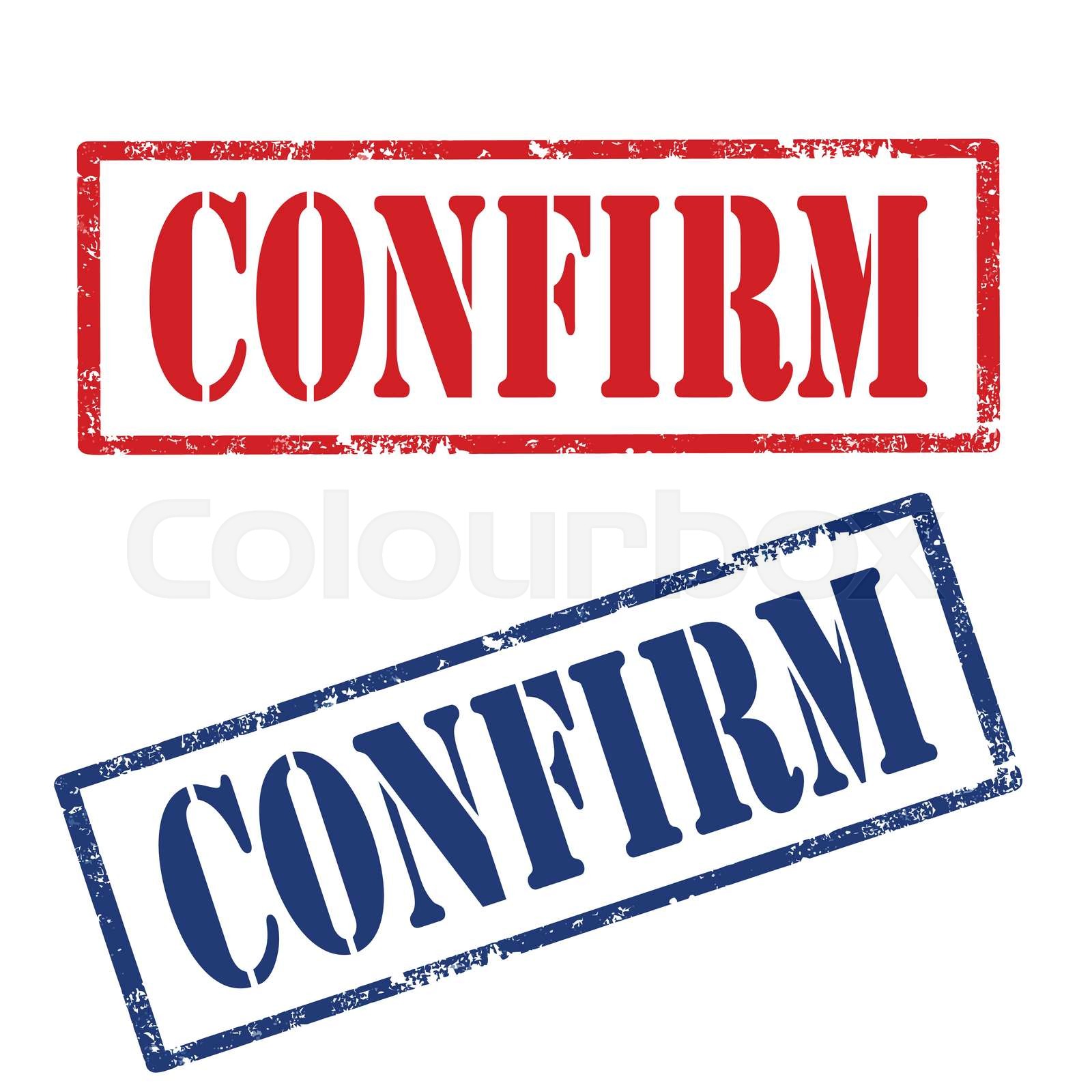 Confirm-stamps | Stock vector | Colourbox